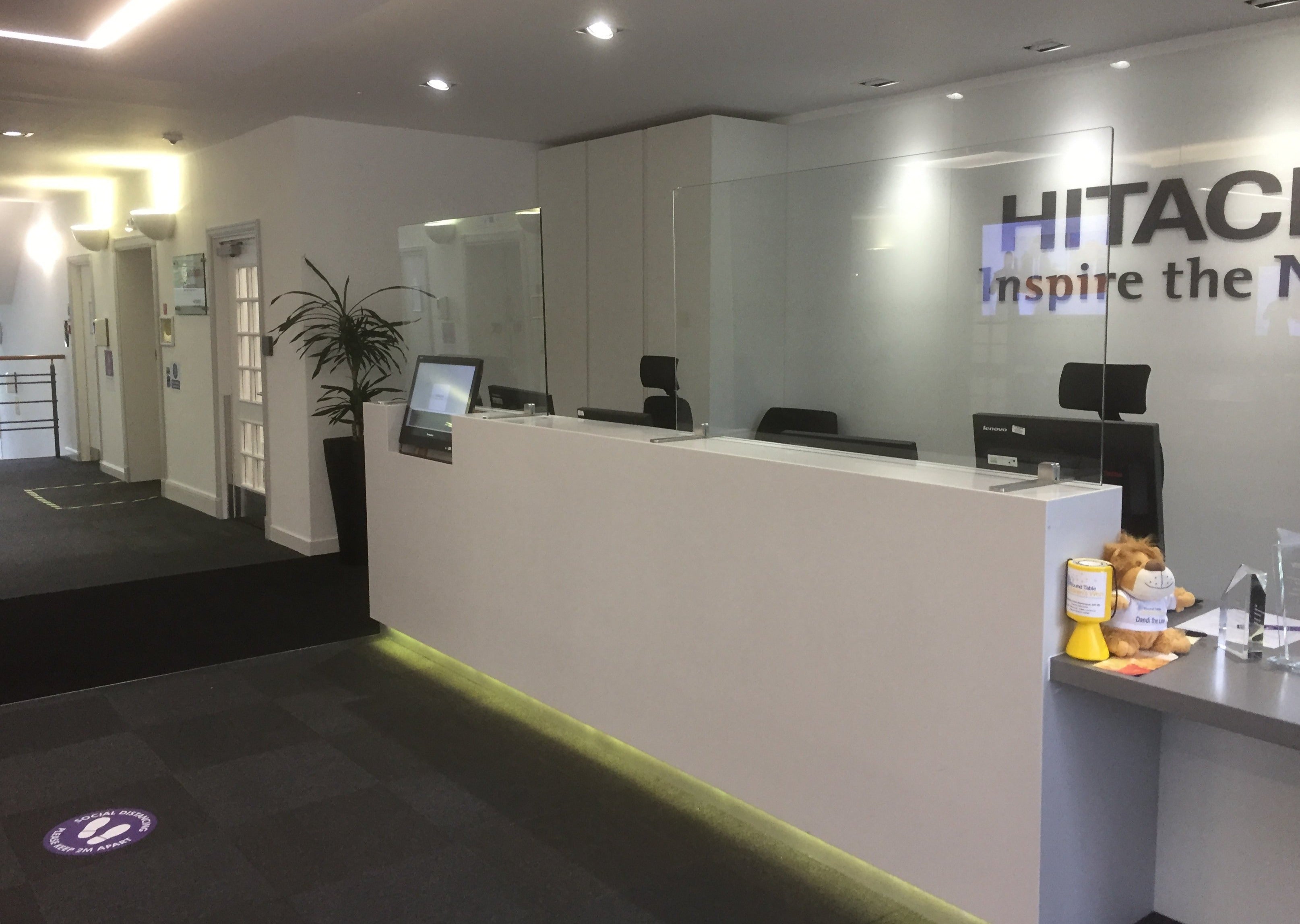 Glass Desktop Security Screens I Custom Built – Screen Plus