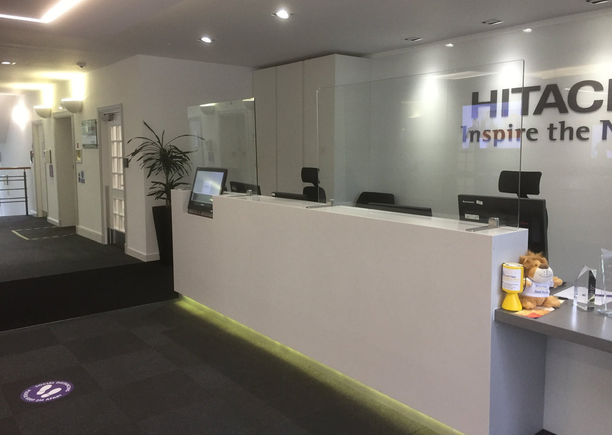 Glass Desktop Security Screens I Custom Built – Screen Plus