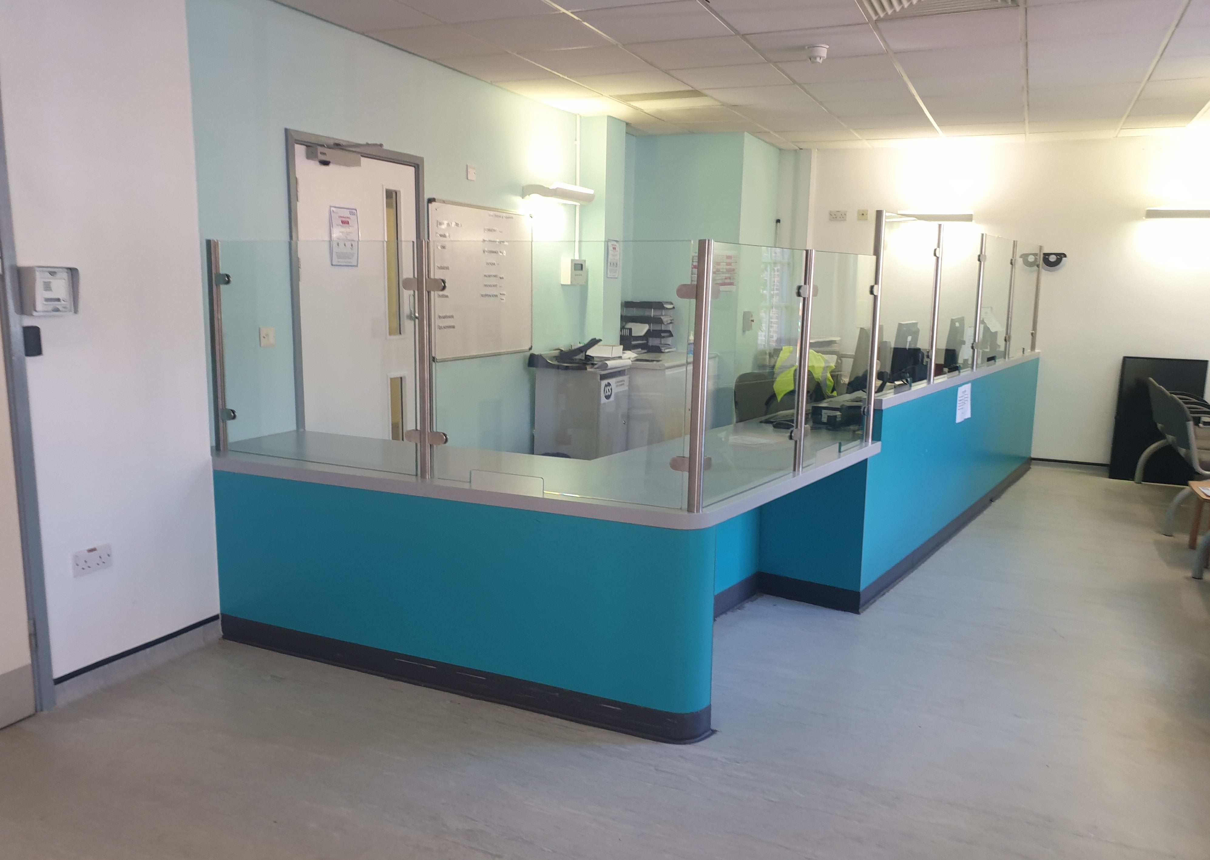 Glass Desktop Security Screens I Custom Built – Screen Plus