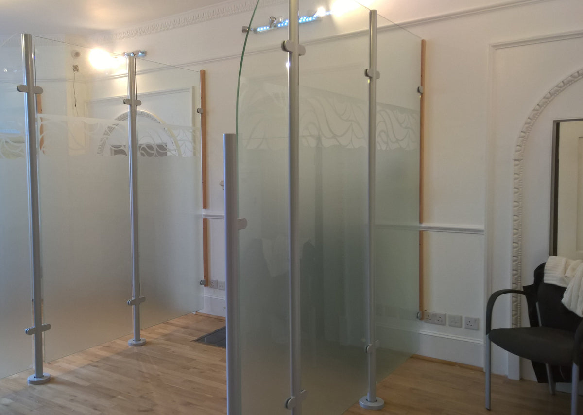 Wall Mounted Glass Screens - Screen Plus
